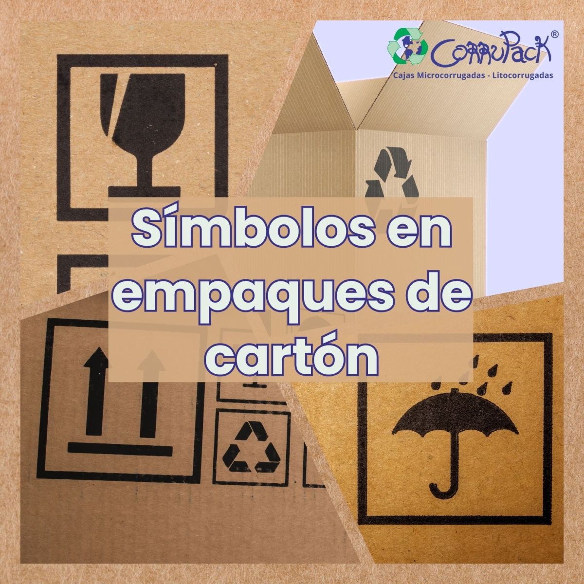 Significado de los símbolos impresos en cajas de cartón